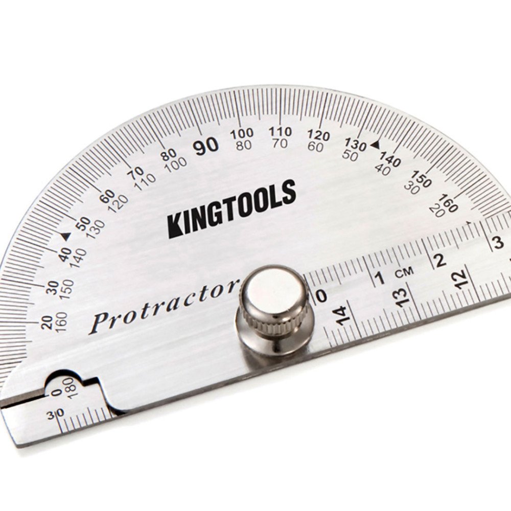 Transferidor de Grau Tipo Meia Lua 180 Graus - Kingtools 600.090
